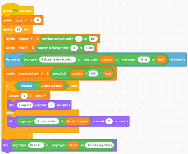 Algorithmique et programmation - Exercice : Calculer le pourcentage d'un nombre